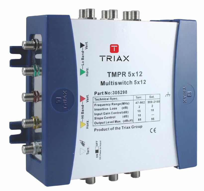 Triax TMPR 5 x 12 Multiswitch + B Bars - STB Powered - Digital Imports
