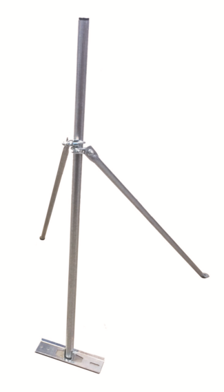 Aerial mount 1M Pole Galv - Steel Stays - Digital Imports