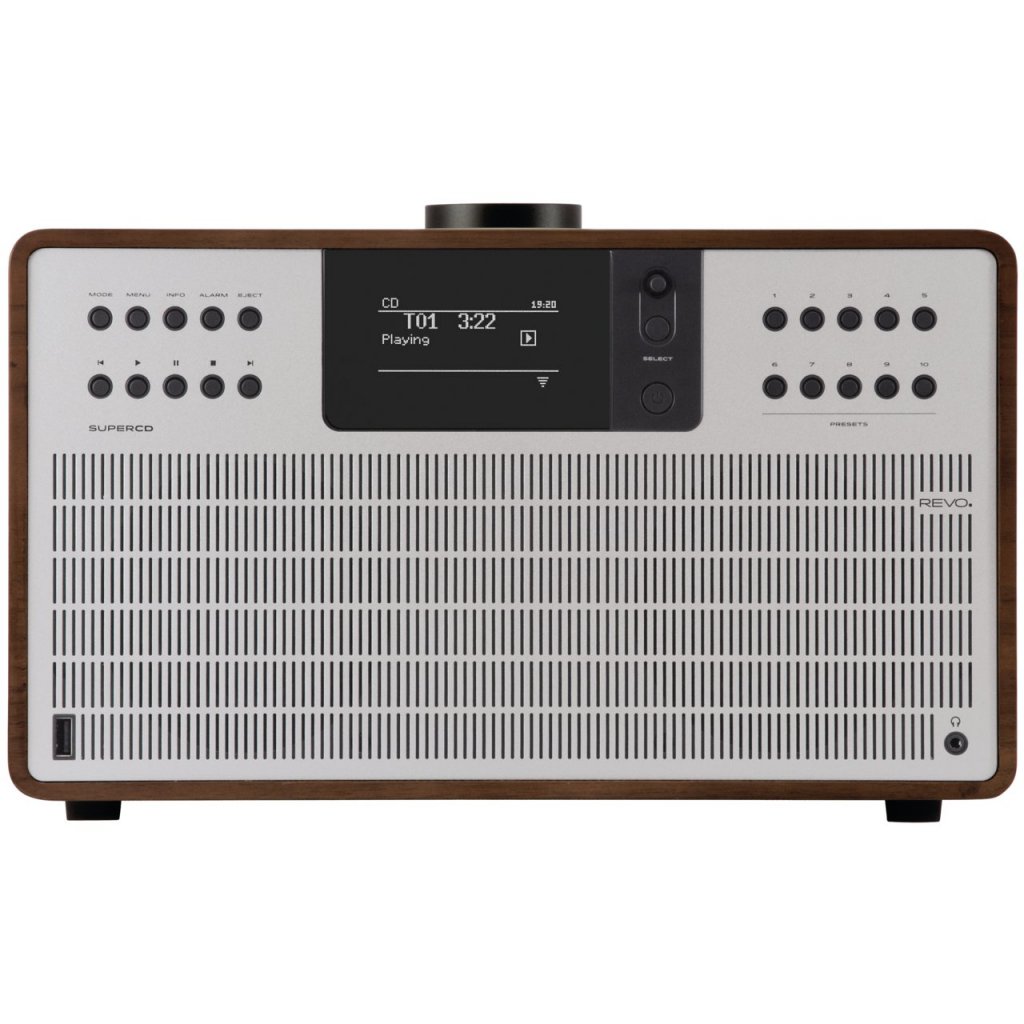 Revo SuperCD Walnut-Silver - Digital Imports