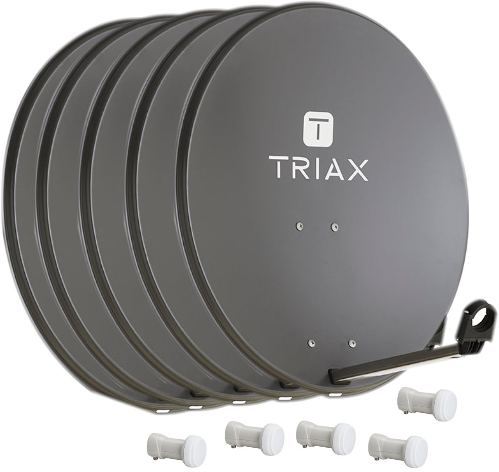 Triax TDS 65 Dish x 5 and 5 x LNB Pack - Digital Imports